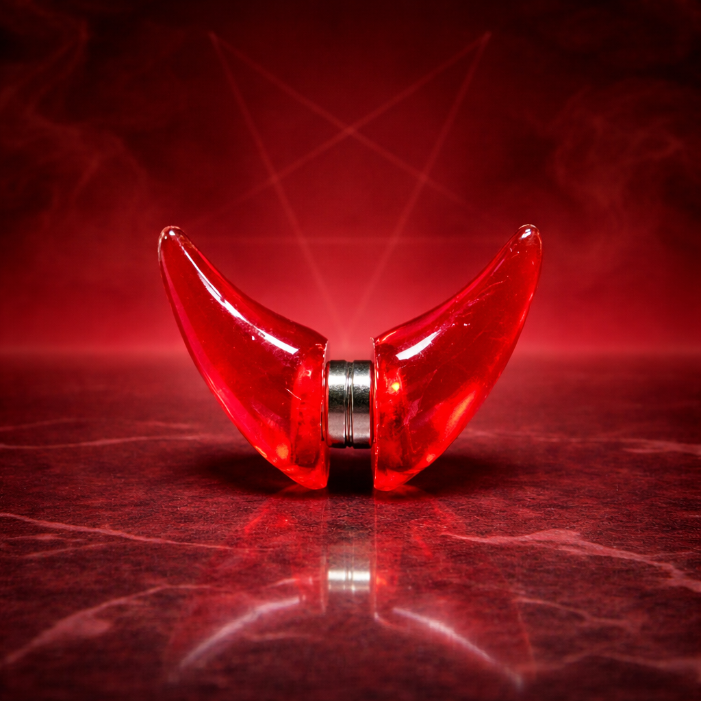 Clear Red Horns – The HorrorProps Shop
